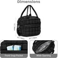 Cute Lunch Box for Women Quilted Lunch Tote Bag Puffer Lunch Bag with ...
