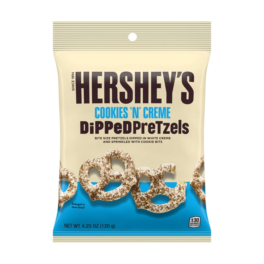 Hershey's, Cookies 'n' Creme Dipped Pretzels, 4.25 Oz - Walmart.com ...