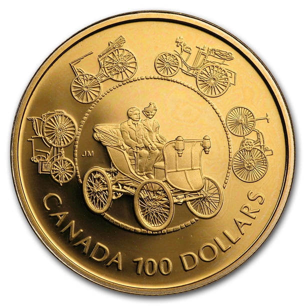 Royal Canadian Mint - 1993 Canada 1/4 oz Proof Gold $100 Horseless ...