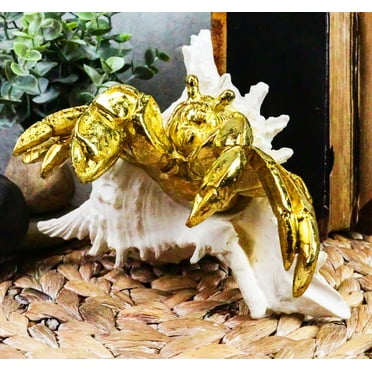 Urban Trends Collection: Ceramic Seashell Figurine Polished Chrome ...