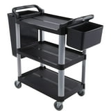 Winco USA 3-Tier Utility Cart, Black - Walmart.com