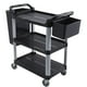 Winco USA 3-Tier Utility Cart, Black - Walmart.com