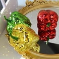 Yvsxxv 3 Pcs Red Yellow Green Mirrored Bell Pepper Disco Ball Figurines ...