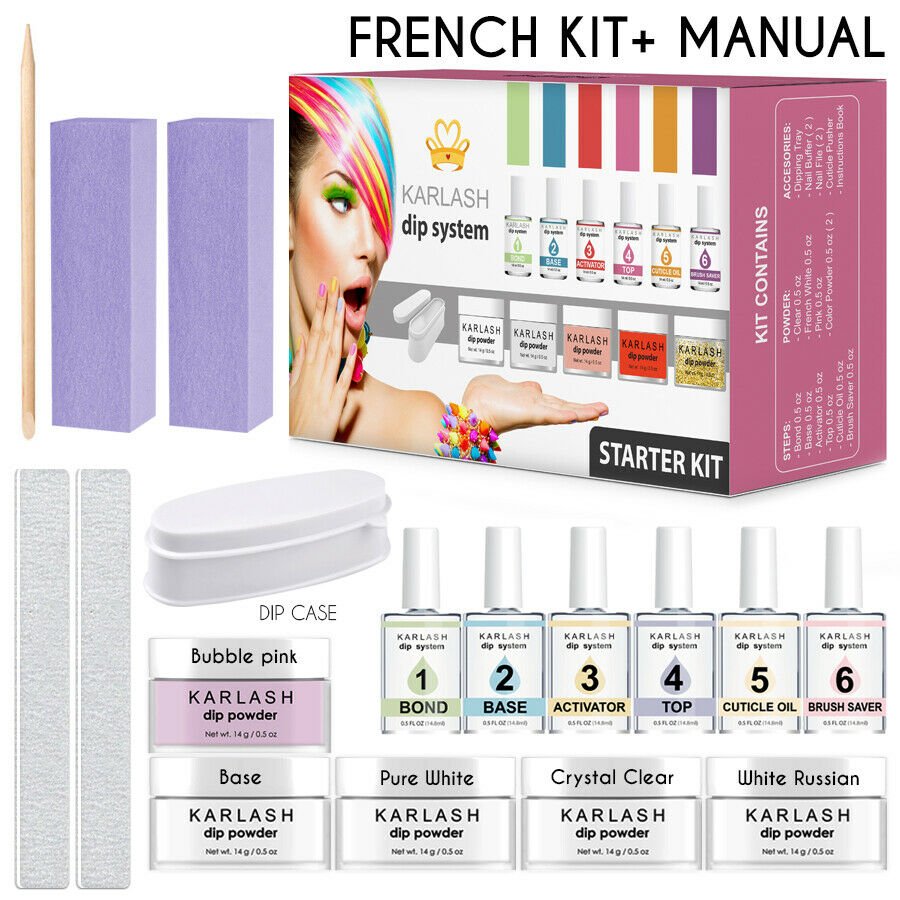 Karlash Dip System Color Dipping Powder Starter French Kit - Walmart.com