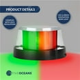 Five Oceans Marine LED Boat Navigation Lights - Bow Light, Red and ...