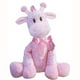 First & Main Plush Stuffed Pink Giraffe, 8-1/2" Sitting Position ...
