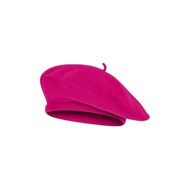 Top Headwear Wool Blend French Bohemian Beret, Hot Pink - Walmart.com