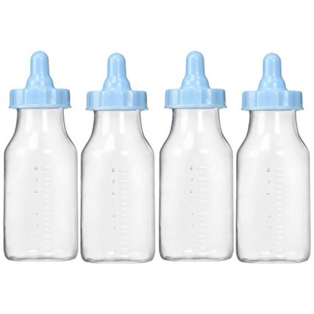 24 Pieces of Blue Baby Bottle Favors for Showers, Decorations, or ...