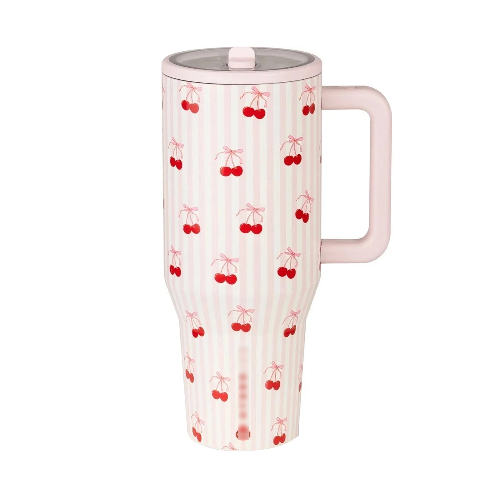 Click here for Liyamei Cherry Glass Cup With And Lid Insulated Tu... prices