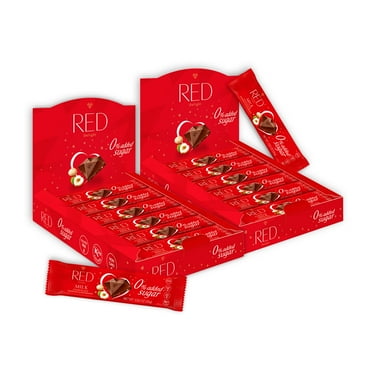 RED Chocolate 6 Bar Variety Pack - Milk Chocolate, Dark Chocolate ...