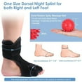 SPRING PARK Dorsal Night Splint, Adjustable Foot Drop Brace, Breathable ...