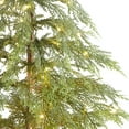 My Texas House Potted 4' Pre-Lit Cypress Artificial Christmas Tree, Green, 100 LED - Walmart.com