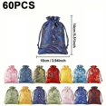 60-Pack Silk Drawstring Bags, 12 Assorted Styles Embroidered Pouches ...