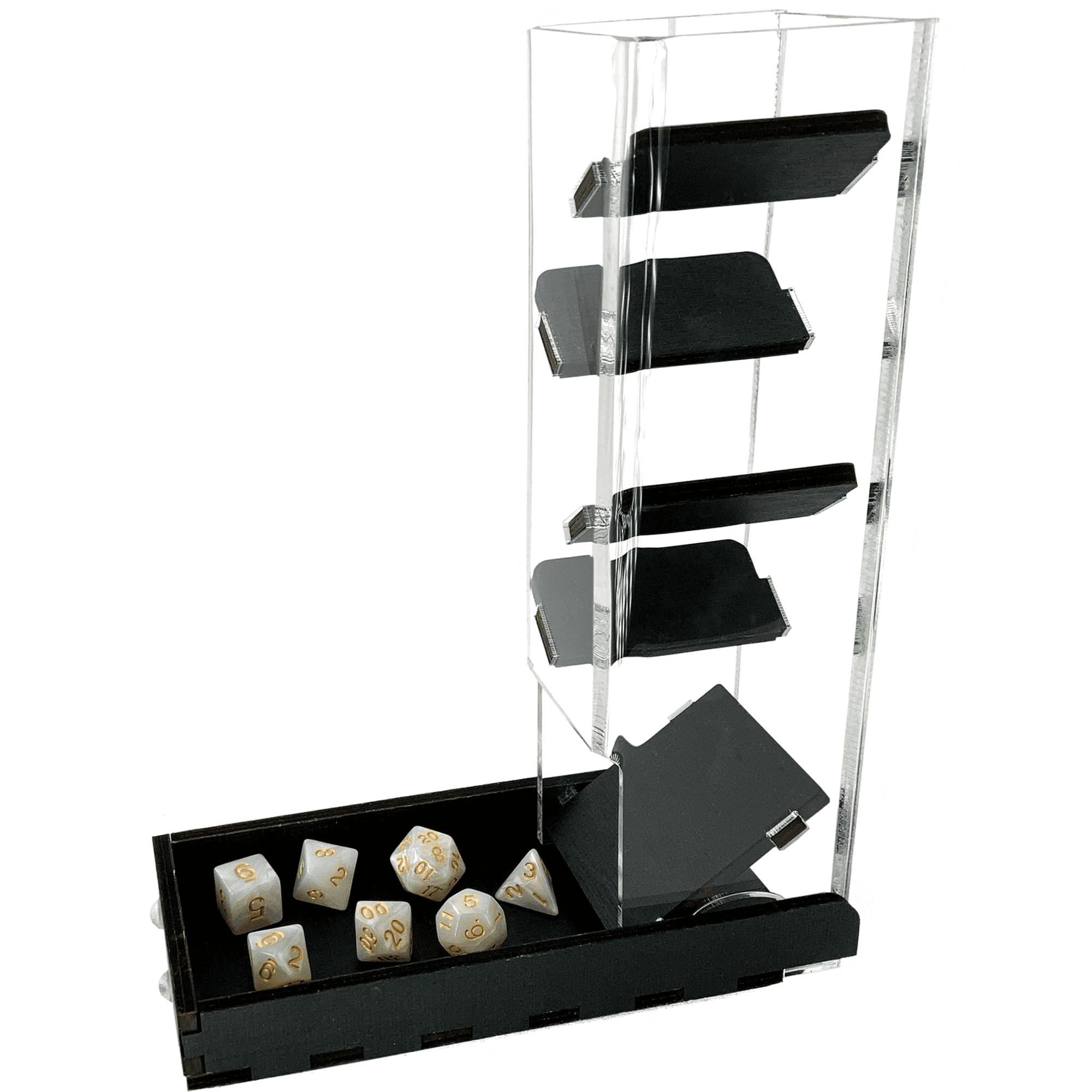 C4Labs Tall Dice Tower & Tray for Dice Games-Color: Black - Walmart.com