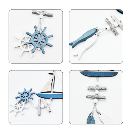 Rudder Model Pendant Wooden Fish and Rudder Ornament Model Pendant ...