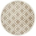 SAFAVIEH Amherst Chandler Geometric Area Rug, Wheat/Beige, 7' x 7 ...