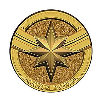 Marvel Captain Marvel Logo Pewter Lapel Pin - Walmart.com