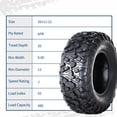 2 Pack 26x11-12 6PR Tubeless ATV UTV Tires Heavy Duty All Terrain Off ...