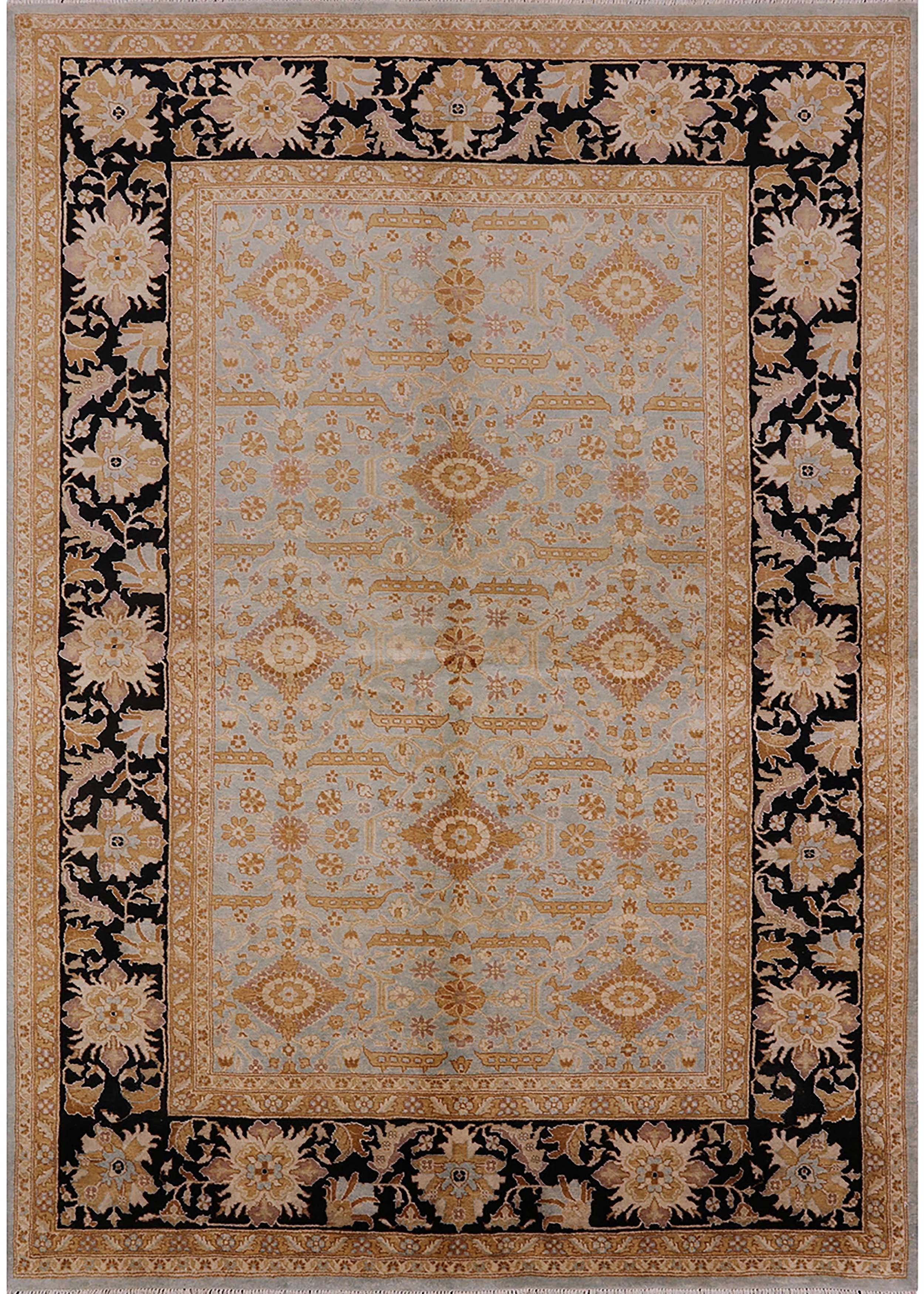 Ahgly Company Indoor Rectangle Mid-Century Modern Camel Brown Oriental ...