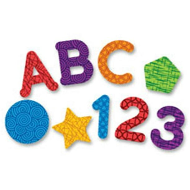 Learning Resources LRN7724 Magnetic Numbers Letters & Shapes Set, 55 ...