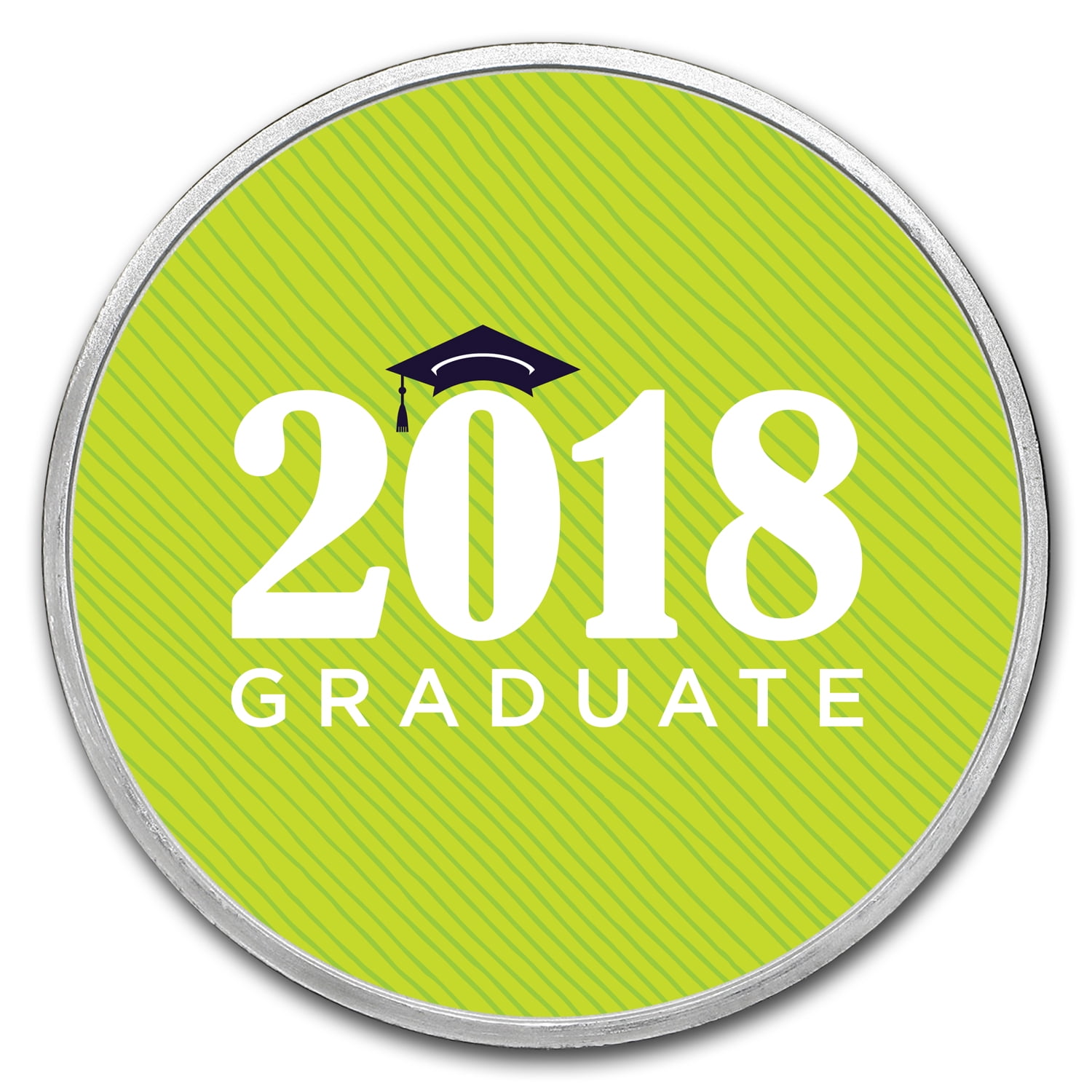 1 oz Silver Colorized Round - APMEX (2018 Modern Grad) - Walmart.com