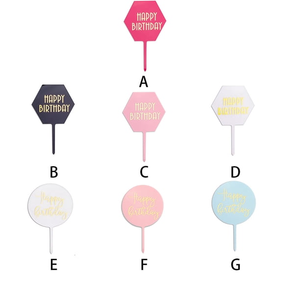 DIY Cake Tool Cupcake Topper Self-Assembly Birthday Board Planting ...