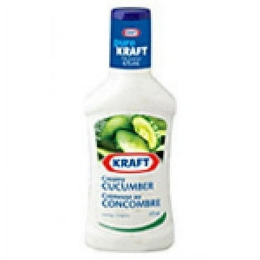 Kraft Zesty Cucumber Ranch Salad Dressing, 16 fl oz Squeezable Bottle ...