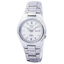 Seiko 5 Automatic Men's Watch, Silver-tone Stainless Steel, Blue Dial ...