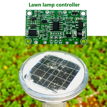 TB&W 3.7V Solar Light Circuit Board Controller 6V/12V Lawn Lamp ...