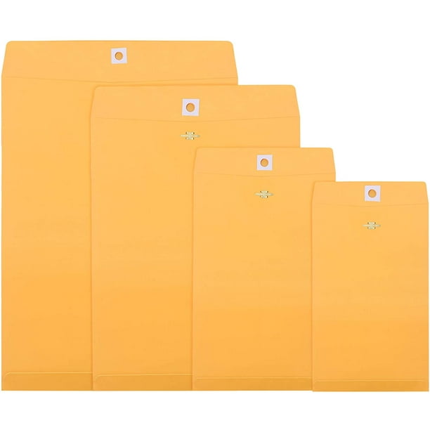 Adequate supplies: 50 pieces clasp envelopes with flaps are available ...