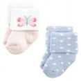 Hudson Baby Infant Girls Cotton Rich Newborn and Terry Socks, Pastel ...