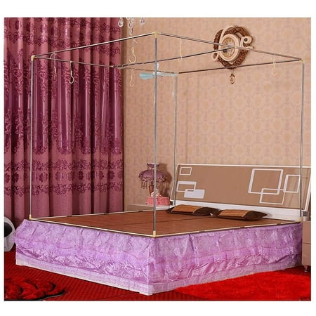Four Corner Bed Mosquito Netting Bracket Stainless Steel Canopy ...
