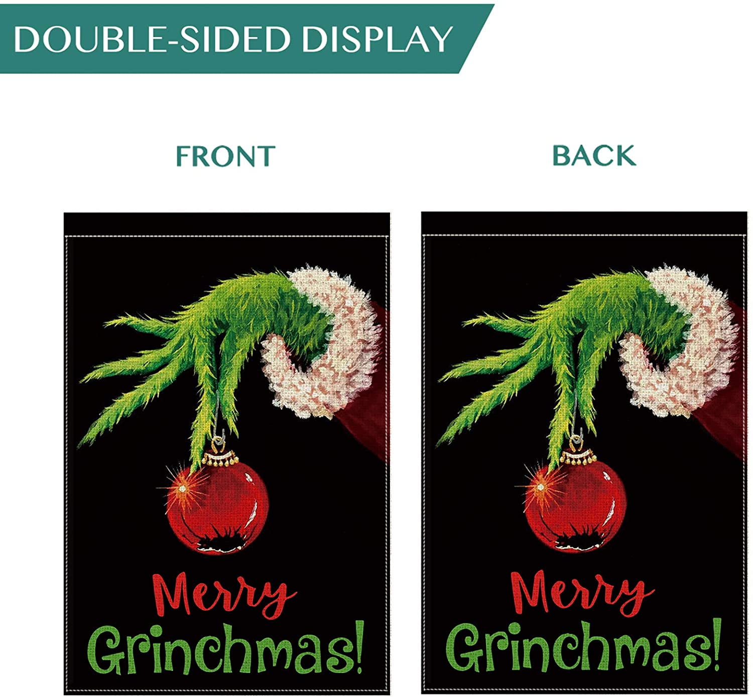 Buy AVOIN Merry Grinchmas Garden Flag Vertical Double Sided, Grinch ...