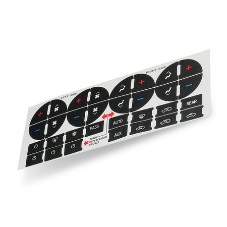 Styling Decal Repair Kit Car AC Dash Button Accessory Sticker PVC ...