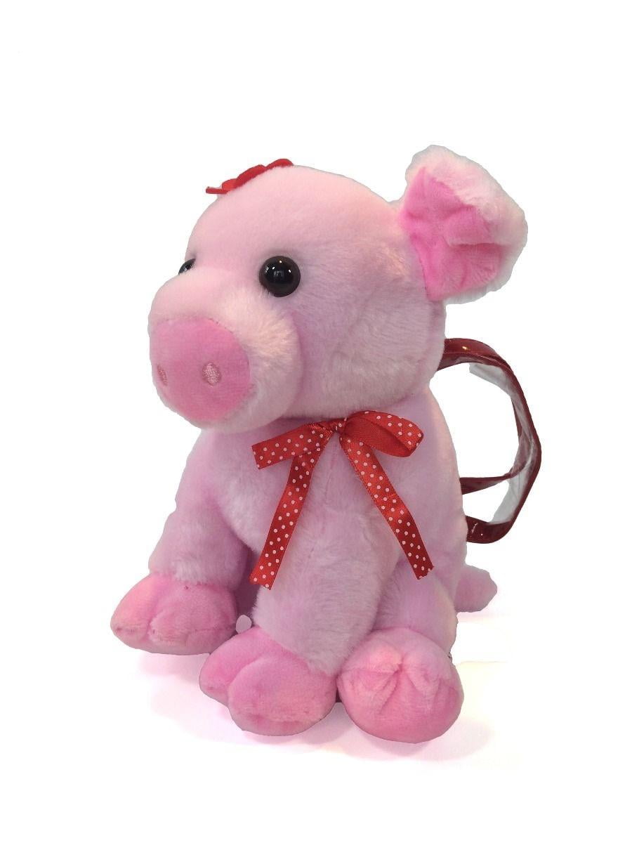 Piggy Pink Plush Handbag Purse - Walmart.com