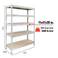 Ar Shelving Large Industrial Metal Storage Rack, Heavy Duty 5-Tier ...