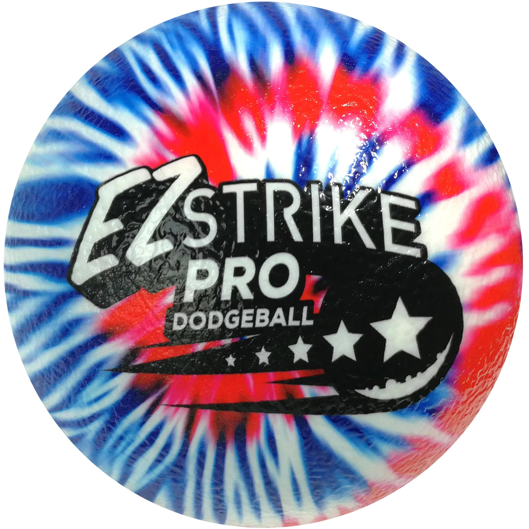 EZ Strike Pro 6" Foam Dodgeball, Red White Blue Tie Dye Swirl - Walmart.com