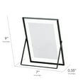 Better Homes & Gardens 7x9 to 5x7 Float Frame Black Metal Easel Picture ...