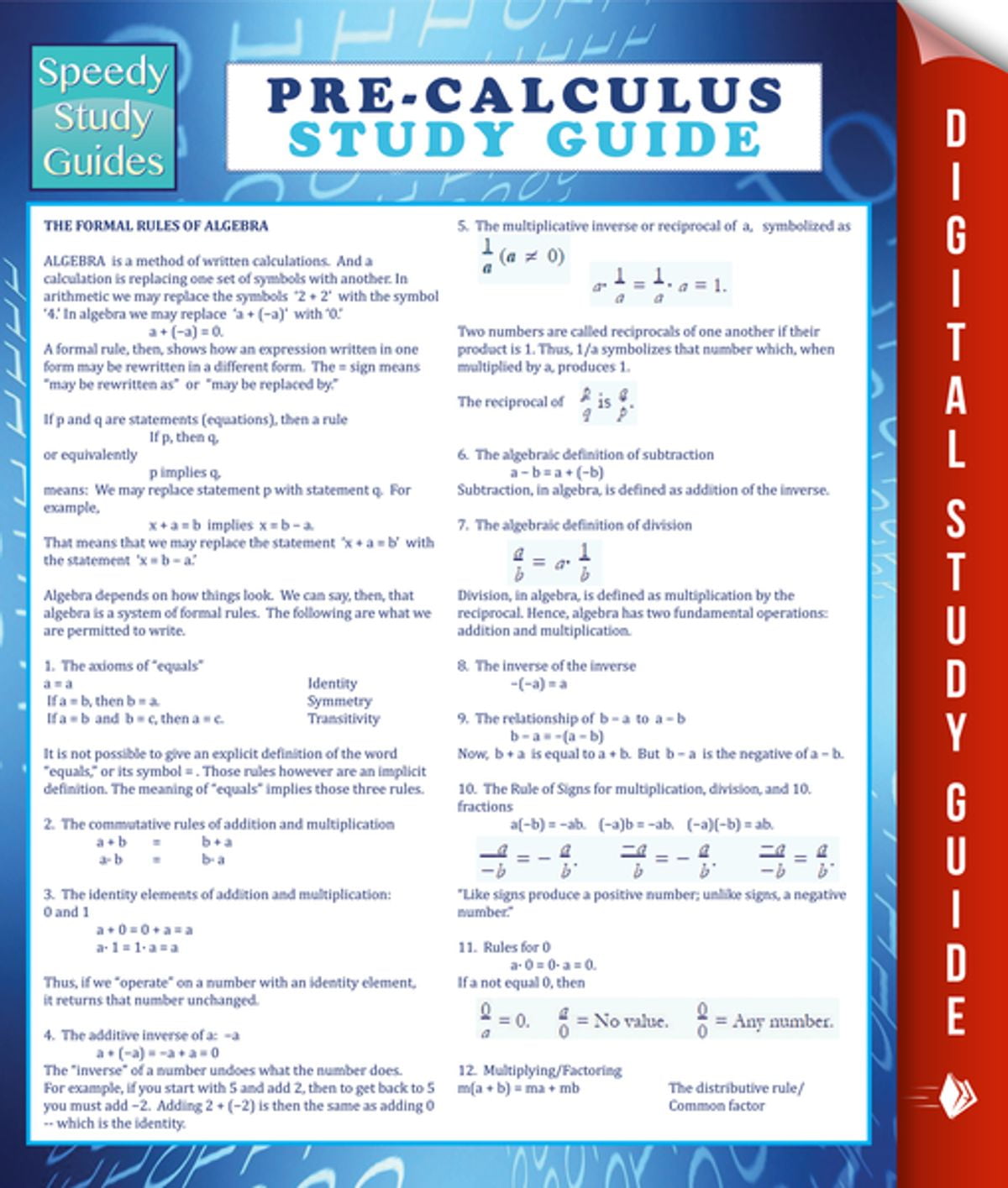 Pre-Calculus Study Guide (Speedy Study Guide) - eBook - Walmart.com ...
