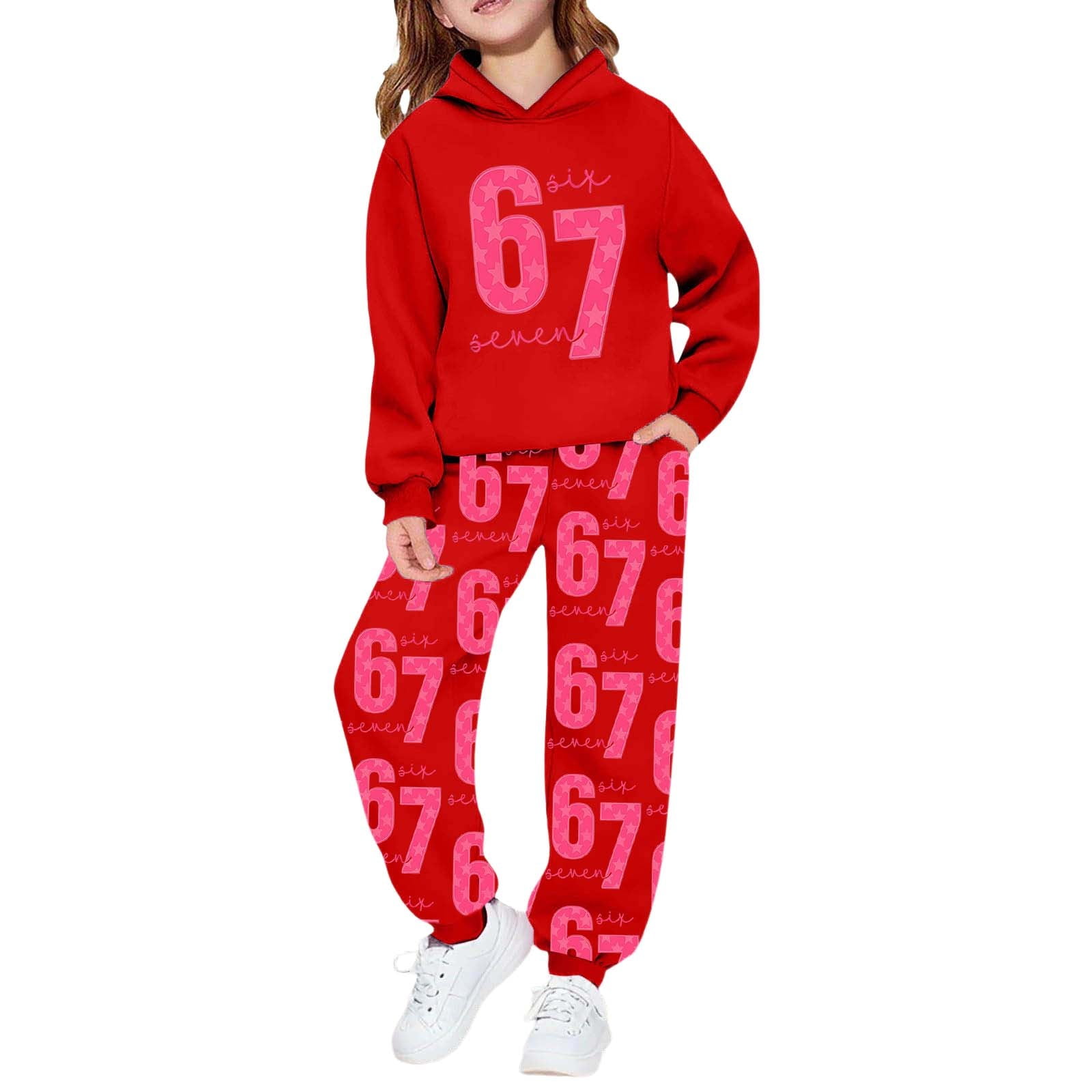 Click here for Cjiawei Girls Printed Hoodie And Jogger Soft Casua... prices