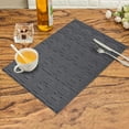 DECOZEN Washable PVC Placemats Set of 4 for Dining Table, 18x12 Inches ...