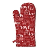 Set of 2 Love Words Pattern Oven Mitts by Ashton - Walmart.com