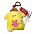 Sanrio Pompom Purin Pompompurin Plush Keychain Plush Key Clip Backpack ...