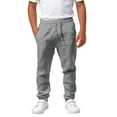 Boys Casual Solid Color Trousers Comfortable Elastic Waist Soft Blend ...