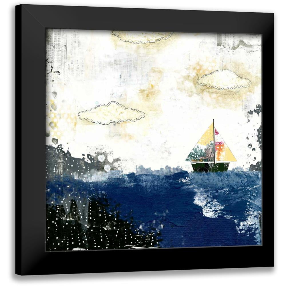 Ogren, Sarah 20x20 Black Modern Framed Museum Art Print Titled - Ocean ...