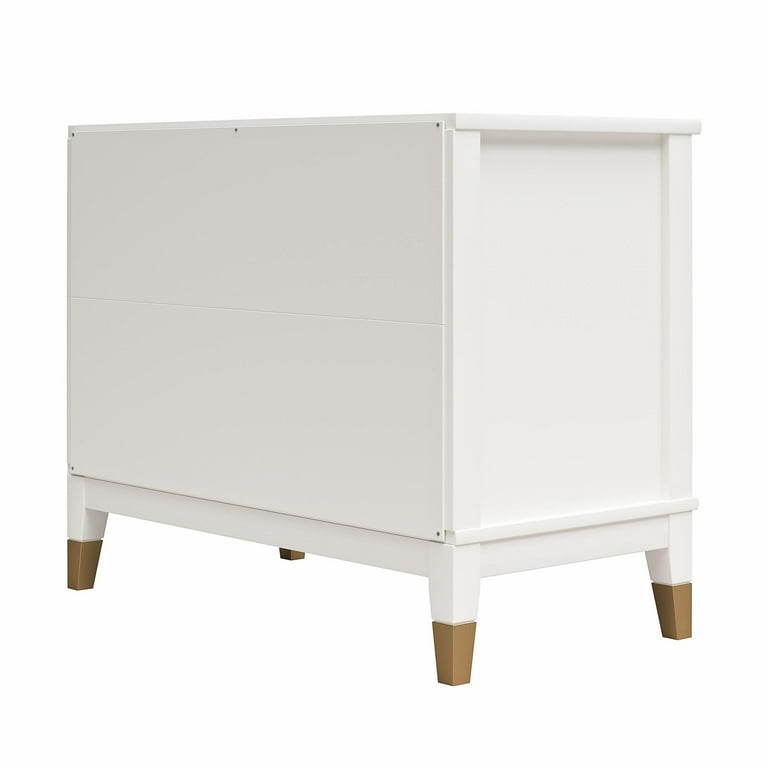 CosmoLiving by Cosmopolitan Westerleigh Wide Nightstand White Walmart