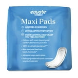 Equate Maxi Pads, Super Protection (48 Count) HSA/FSA Eligible ...