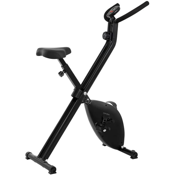 FDW Foldable Exercise Stationary Bike with 8 Levels of Magnetic ...