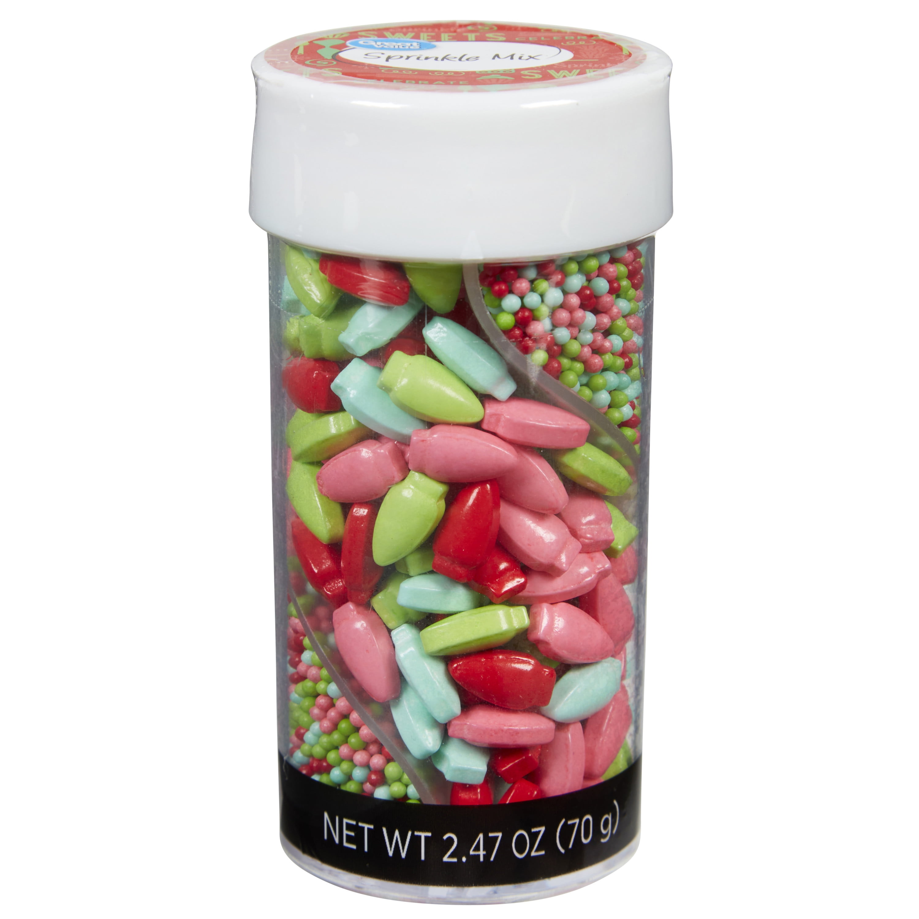 Great Value Bright Christmas Lights and Nonpareils Sprinkles Twist ...