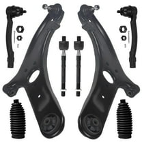 Detroit Axle - Front Lower Control Arms + Inner Outer Tie Rods w/ Boots ...